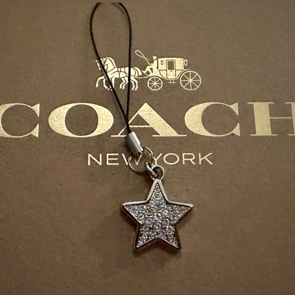 Coach | Accessories | Coach Pave Crystal Star Cell Phone Lanyard Bag ...